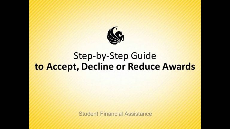 Financial Aid Help Videos | UCF Office of Student Financial Assistance