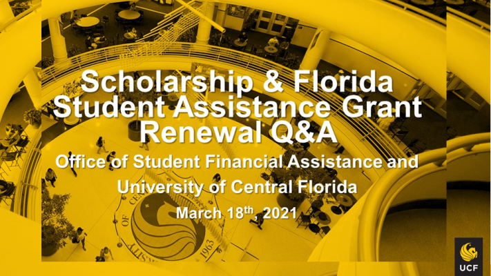 Financial Aid Help Videos | UCF Office of Student Financial Assistance