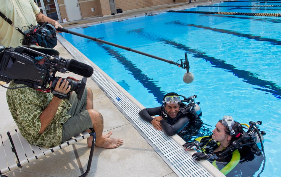 CBS News Segment Filmed at UCF Pool | University of Central Florida News