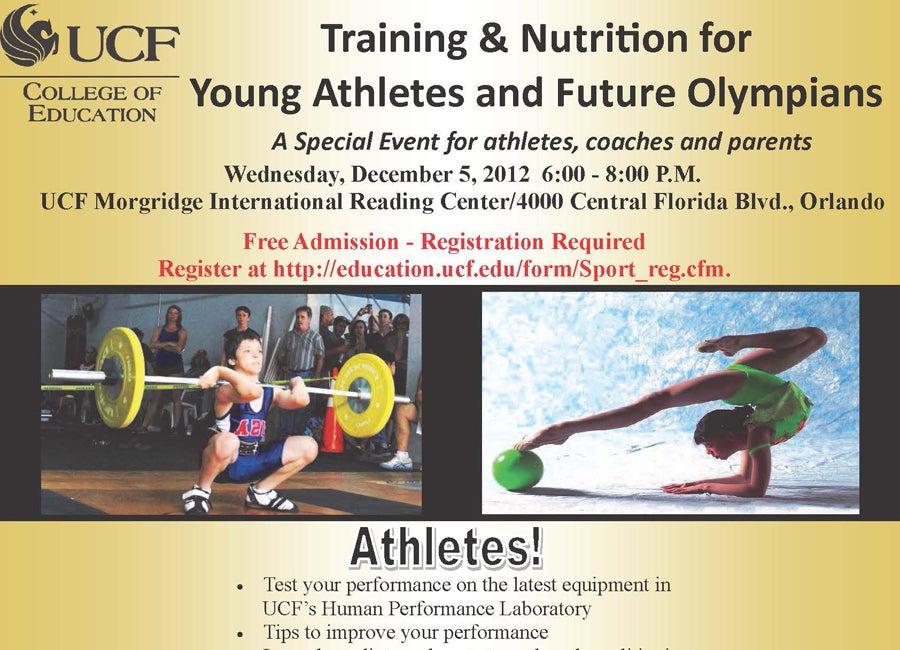 UCF to Hold Free Nutrition and Training Forum Wednesday | University of ...