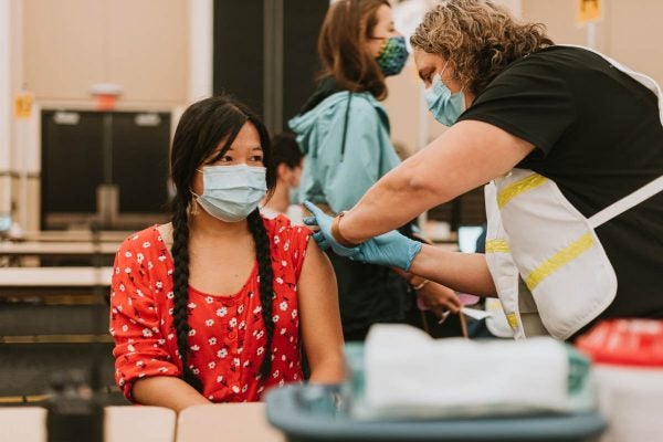 PHOTOS: Student COVID-19 Vaccinations Begin at UCF in the Pegasus Ballroom