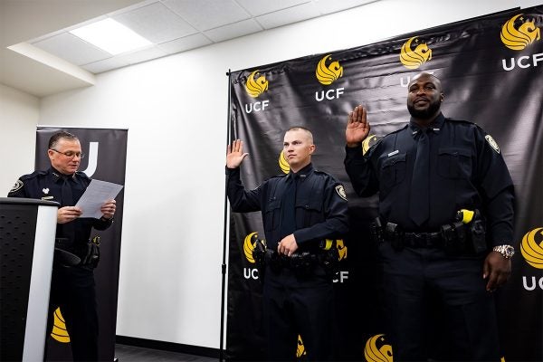 UCFPD Swears in 2 New Officers | University of Central Florida News